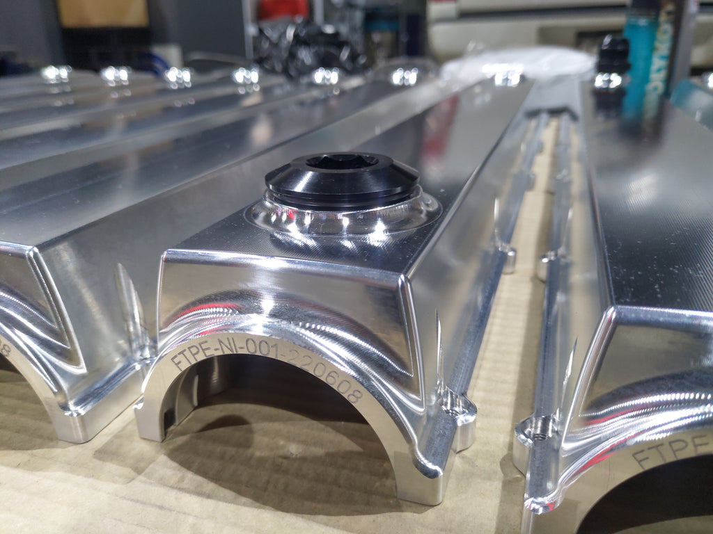 RB26 Billet Cam Covers Raw Aluminium – FTPE